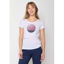 Greenbomb T-Shirt Nature Lonely Sea in Weiß | Gr.: XXL