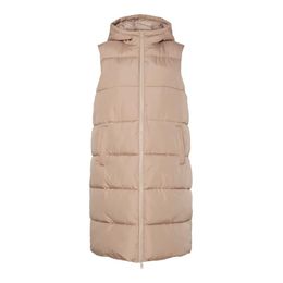 Pieces Steppweste in Silver Mink | Gr.: XS