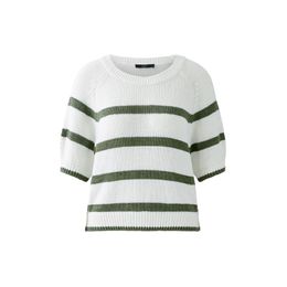 Oui Pullover in white green | Gr.: 44
