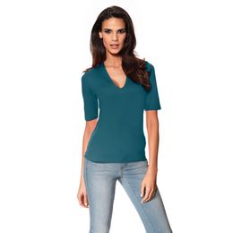 Heine V-Shirt in petrol | Gr.: 44