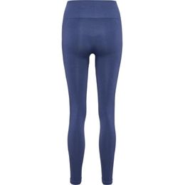 Hummel Leggings "Tif Seamless High Waist Tights" in Blau | Gr.: XL