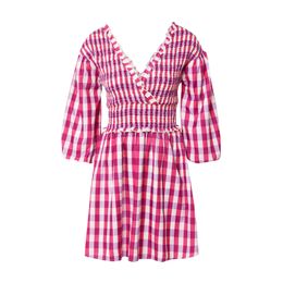 NA-KD Kleid Damen Gr&ouml;&szlig;e 42 lila / pink / dunkelpink / wei&szlig; Winterkleid
