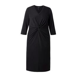Ulla Popken Jerseykleid in schwarz | Gr.: 42-44