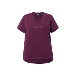 Ulla Popken Shirt in traubenrot | Gr.: 46-48