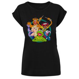 F4NT4STIC T-Shirt Disney Die Muppets Group Circle in schwarz | Gr.: S