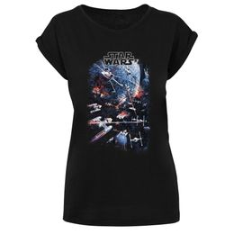 F4NT4STIC T-Shirt 'Star Wars Galaxy Space Fight Classic' in schwarz | Gr.: 4XL