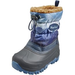 Playshoes Kinder Winterschuhe "Winter-Bootie Berge" in Blau | Gr.: 22/23
