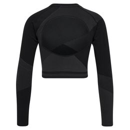Hummel Longsleeve "Unity Seamless Crop T-Shirt Longsleeve" in Schwarz | Gr.: XS