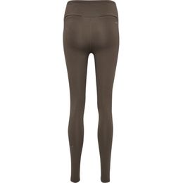Hummel Leggings "Court Mid Waist Pocket Tights W" in Braun | Gr.: XS