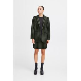 Ichi IHKATE HOUNDSTOOTH OVERSIZE BL Loose fit in Parrot Green Houndstooth | Gr.: S