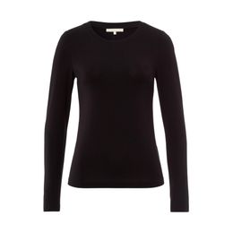Les Lunes langärmeliges Freizeithemd SCARLETT Longsleeve Basic in schwarz | Gr.: S