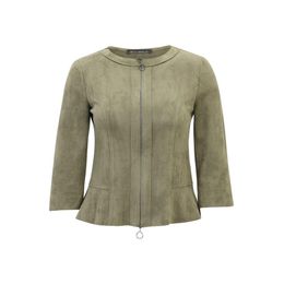 Betty Barclay Blazer-Jacke mit Rei&szlig;verschluss in Dusty Olive | Gr.: 42