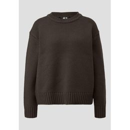 QS Strickpullover in 8947_dunkelbraun | Gr.: S