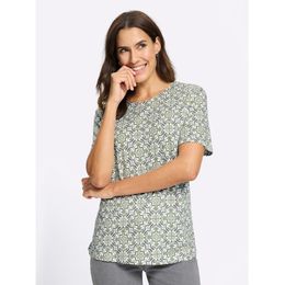 WITT WEIDEN Print-Shirt in ecru-khaki-bedruckt | Gr.: 40