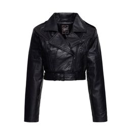 Queen Kerosin Lederjacke in schwarz | Gr.: 4XL