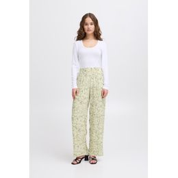 Ichi Casual Hose IHMARRAKECH Loose fit in Tea Dottet Flower Aop | Gr.: XL
