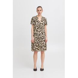 Ichi Kleid IHMARRAKECH Loose fit in Caribou Animal Aop | Gr.: M