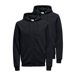 Only & Sons ONLY & SONS Sweatjacke / Hoodie Ceres in Dunkelblau | Gr.: XXL