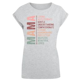 F4NT4STIC T-Shirt Muttertag Feiern Sie die Mama in grau meliert | Gr.: S