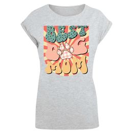 F4NT4STIC T-Shirt Muttertag Pet Lover Vintage Beste Hunde Mama in grau meliert | Gr.: 4XL