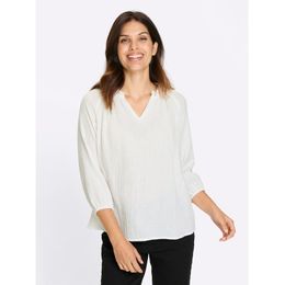 Sieh an! Schlupf-Bluse in wei&szlig; | Gr.: 54