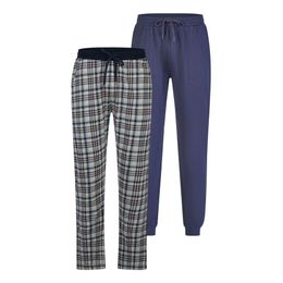 Phil & Co. Berlin Pyjamahose Cozy Classics in kariert2/marine | Gr.: XL