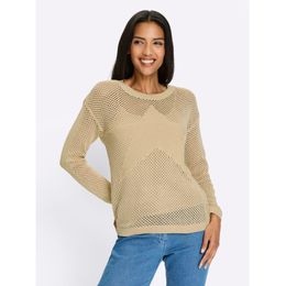 Sieh an! Ajourpullover in sand | Gr.: 54