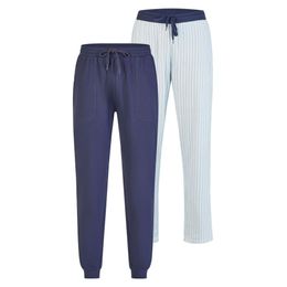 Phil & Co. Berlin Pyjamahose Cozy Classics in streifen/marine | Gr.: M