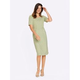 Sieh an! Jersey-Kleid in pistazie-khaki-bedruckt | Gr.: 26