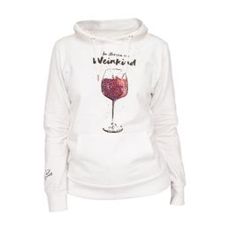 HANGOWEAR Pullover WEINKIND-HOODIE in wei&szlig; | Gr.: S