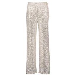 BETTY & CO BETTY & CO Schlupfhose mit Pailletten in Cream/Silver | Gr.: 44