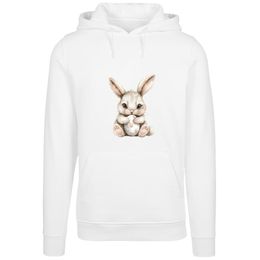 F4NT4STIC Hoodie Niedlicher Osterhase mit Ei in wei&szlig; | Gr.: L