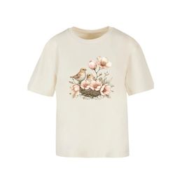F4NT4STIC Everyday Tee Vogelnest Blumen in Whitesand | Gr.: L