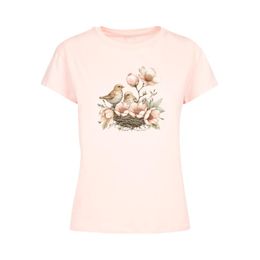 F4NT4STIC Box Tee Vogelnest Blumen in pink | Gr.: S