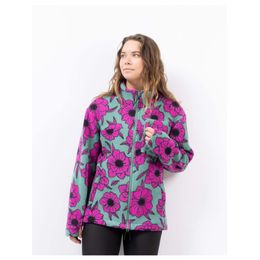 EIVY Fleecejacke in Turquoise Flower | Gr.: XS