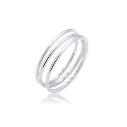 Elli Ring 925 Sterling Silber Spirale, Ring Set in Silber | Gr.: 52