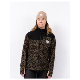 EIVY Fleecejacke in Black Leopard | Gr.: XXL