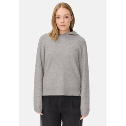 Camel Active Strickpullover mit Kapuze in Grau | Gr.: M