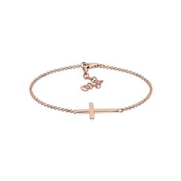 Elli Armband 925 Rosegold Kreuz in Rosegold | Gr.: 19 cm