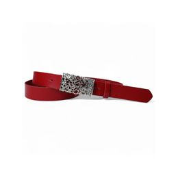 Fronhofer Lederg&uuml;rtel in Rot | Gr.: 125 cm