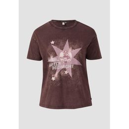 QS T-Shirt in 49D1_bordeaux | Gr.: 48
