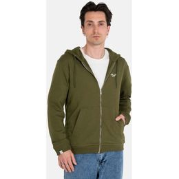Reell Hoodie "Staple Terry Zip Hoodie" in Grün | Gr.: M