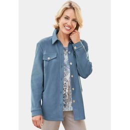GOLDNER Hemdjacke moderne Hemdjacke in trageangenehmer Qualit&auml;t in rauchblau | Gr.: 38
