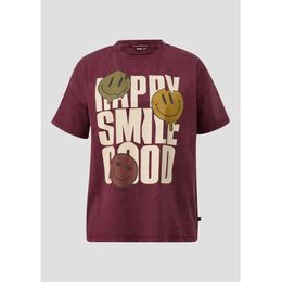 QS T-Shirt in 39D1_bordeaux | Gr.: M
