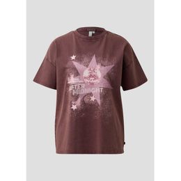 QS T-Shirt in 49D1_bordeaux | Gr.: S