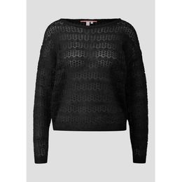 QS Strickpullover in 9999_schwarz | Gr.: S