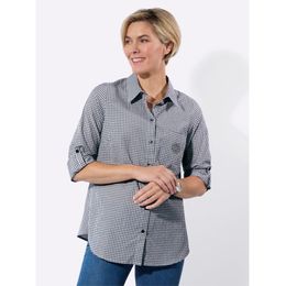 WITT WEIDEN Longbluse in schwarz-weiß-kariert | Gr.: 38