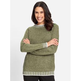 WITT WEIDEN Langarm-Pullover in schilf-ecru-gemustert | Gr.: 36