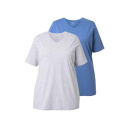 Ulla Popken Shirt in kornblumenblau | Gr.: 54-56
