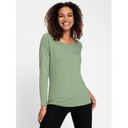WITT WEIDEN Rundhals-Shirt in eucalyptus | Gr.: 46